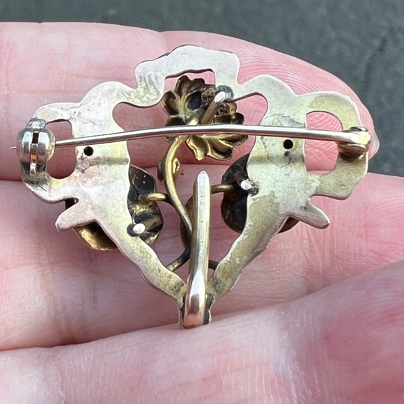 Jewelry | Antique Victorian 1k Gold Floral Watch Pin Brooch Pendant ...